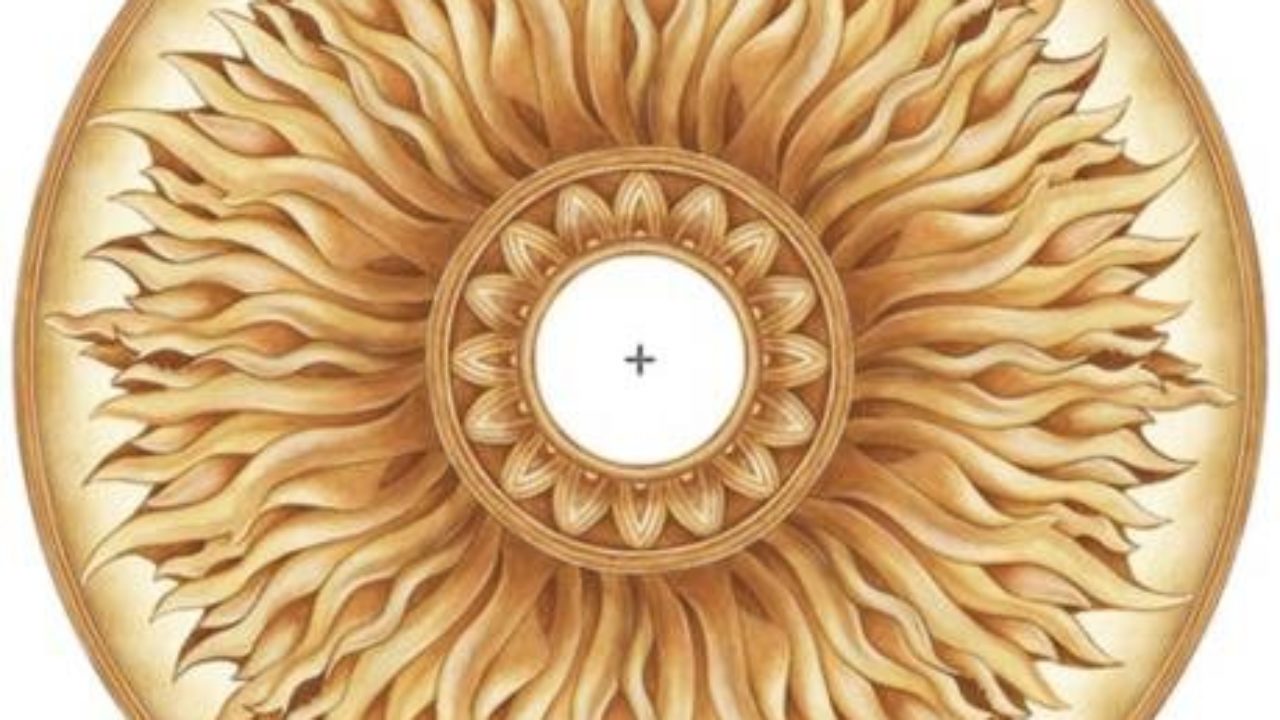 Ceiling Medallion Art Event Horizon FAD Hand Painted Ceiling